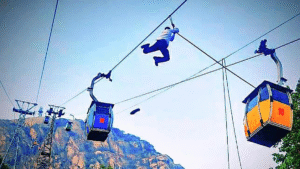 Cable Car Catastrophe: Viral Video Shows Ropeway Snapping, Passengers Saved
