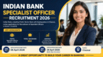 Indian Bank SO Recruitment 2026: Notification Released for 350 ...